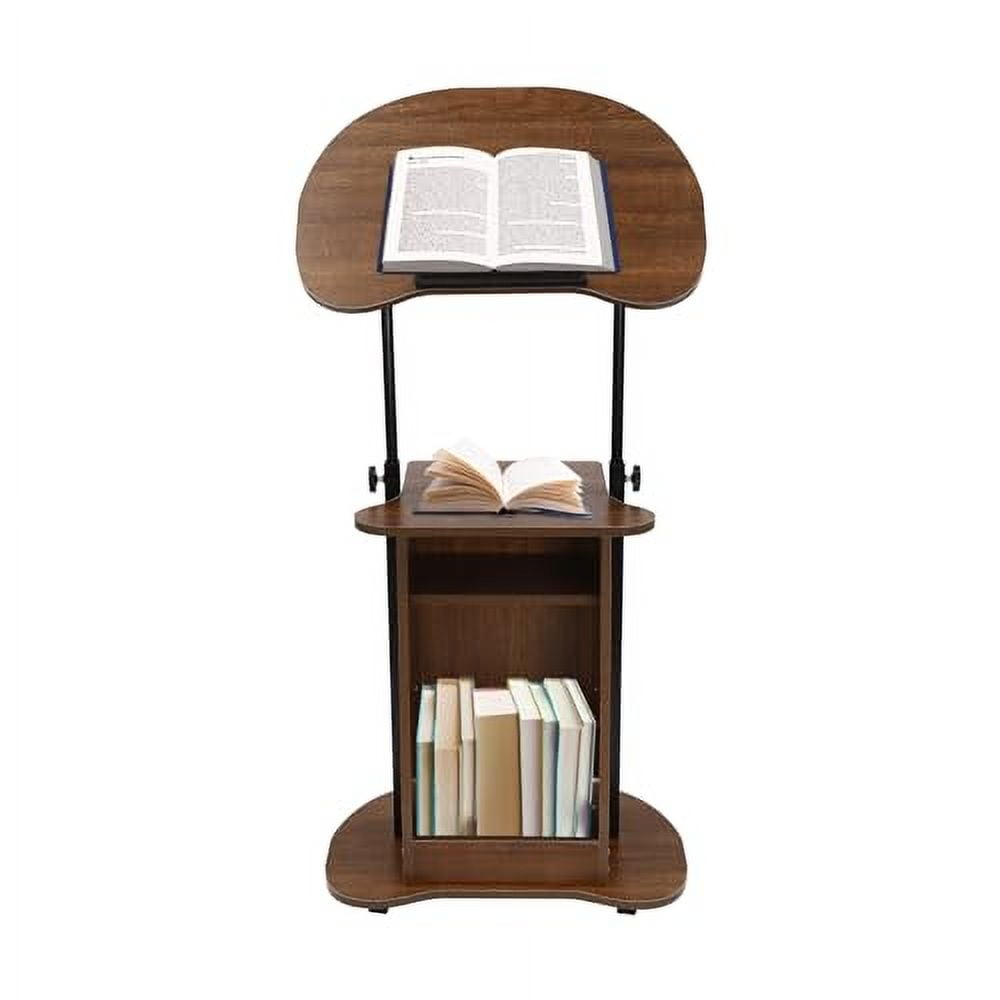 Mobile Laptop Podium, Portable Height Adjustable Podium Stand, Standing ...
