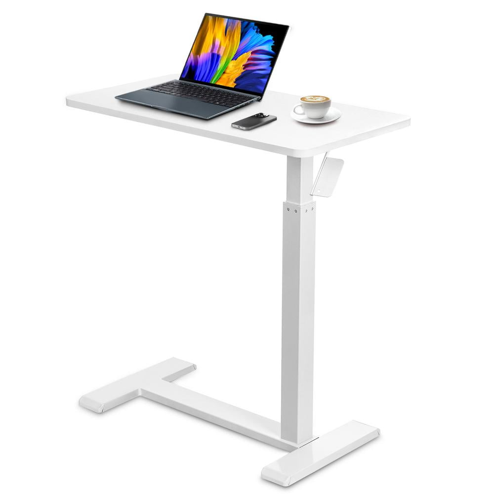 Mobile Laptop Stand, Swivel Wheels Overbed Table, Rolling Desk for ...