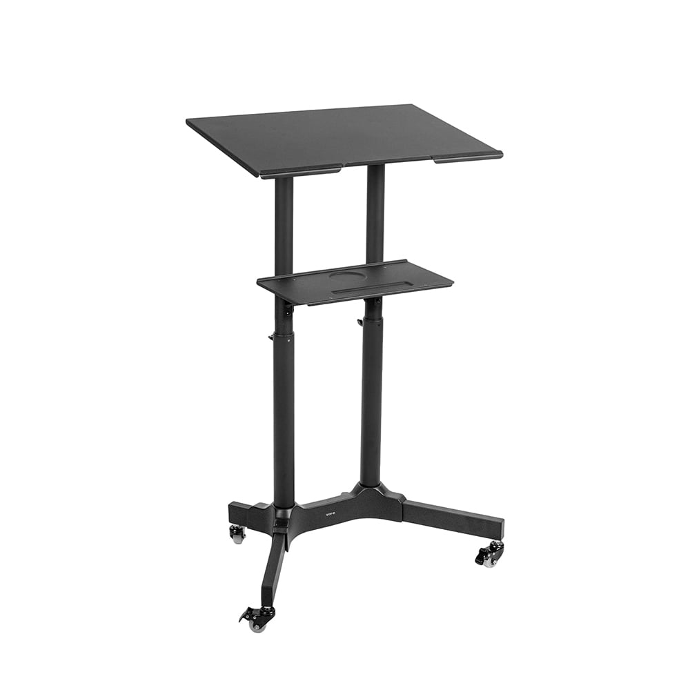 Mobile Lectern Multi-Purpose Podium, 24 x 16 inch Tray, Steel Height ...
