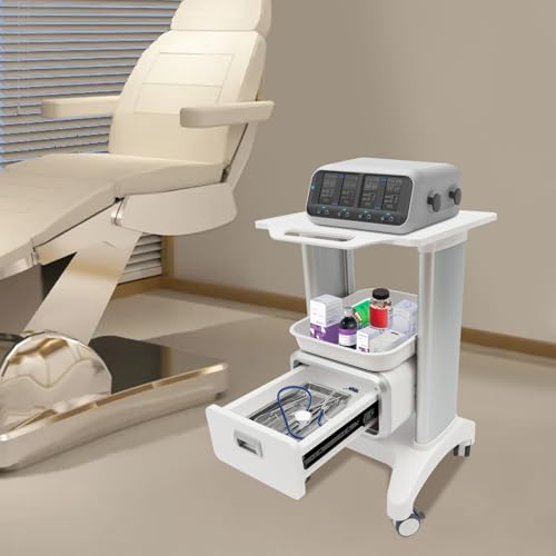 Mobile Medical Trolley Cart 220.46Lbs Load Medical Cart with Wheels ...