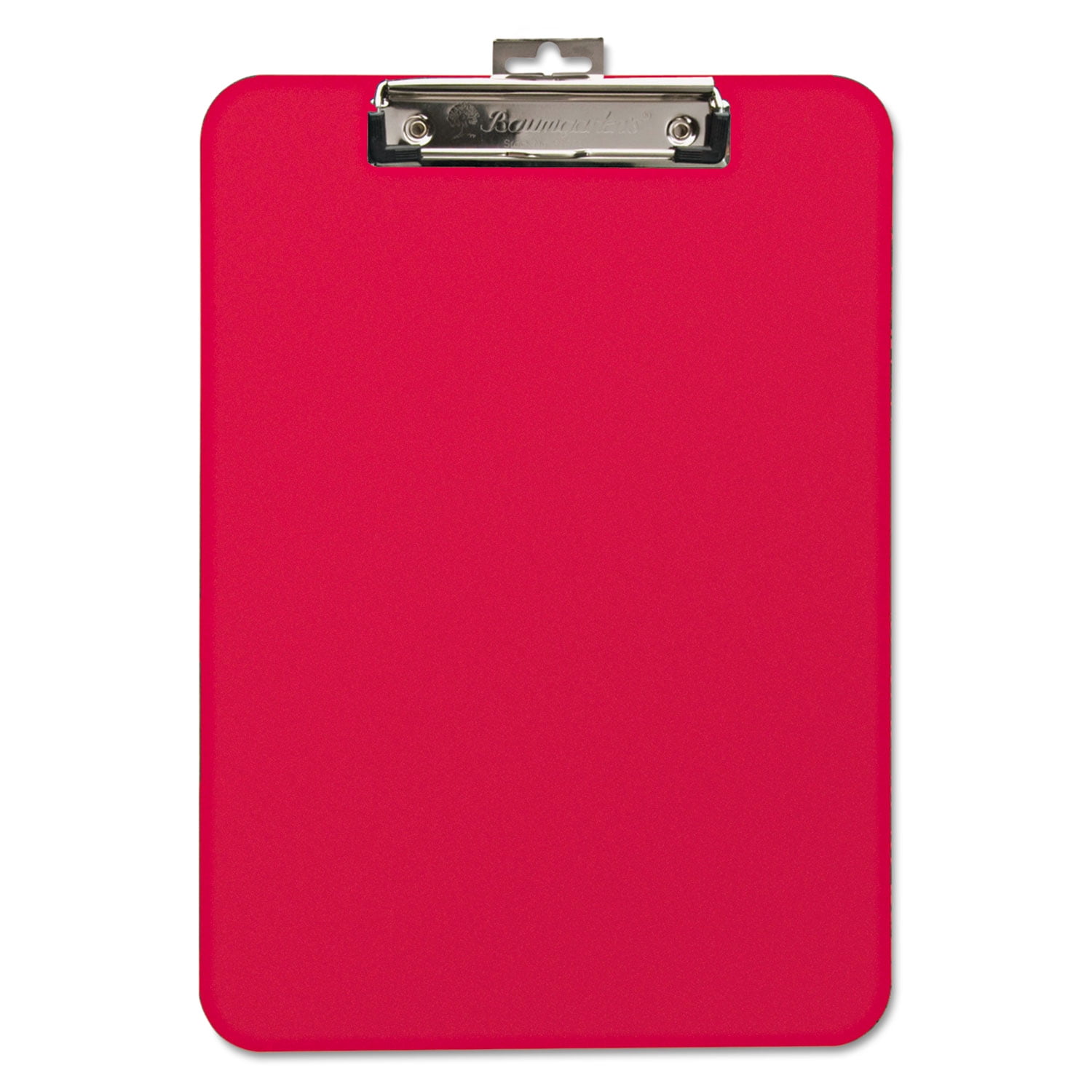 Baumgartens Unbreakable Recycled Clipboard 1/4" Capacity 8 1/2 x 11 Red ...