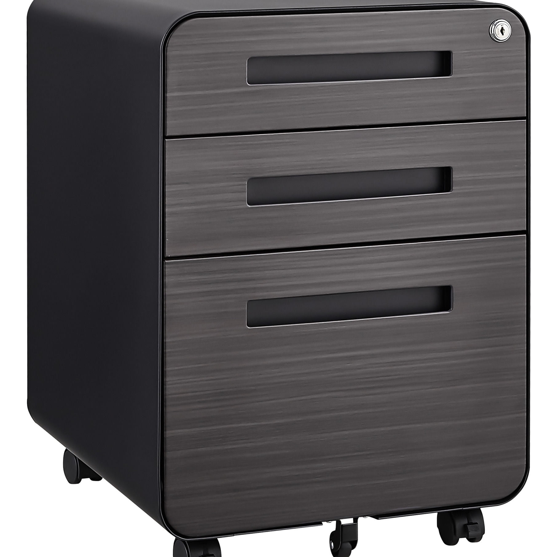 Mobile Office File Cabinet with 3 Drawers | Fits Under Desk, Mobile ...