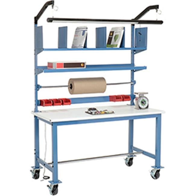 Mobile Packaging Workbench ESD Safety Edge with Riser Kit - 72 x 30 in ...