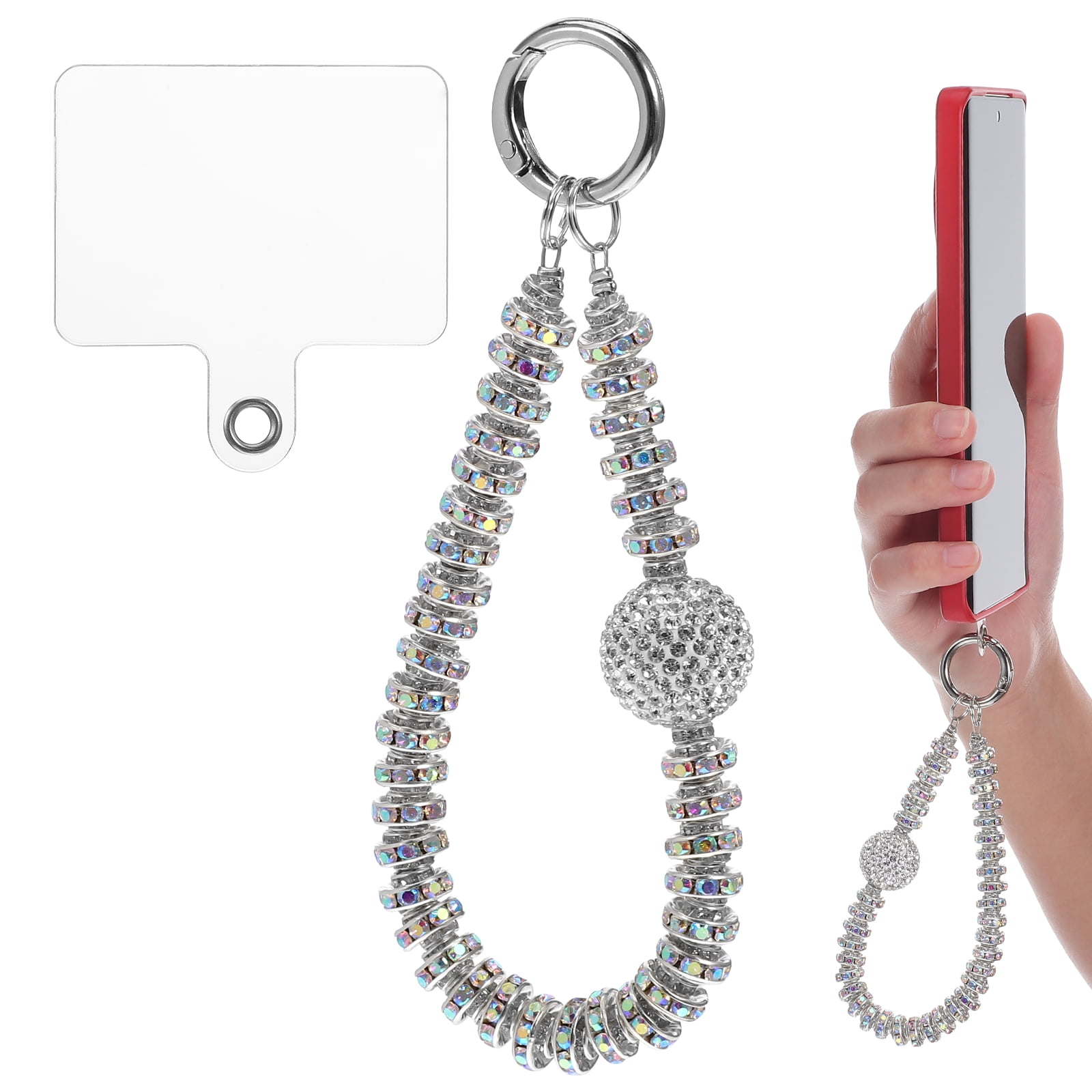 Mobile Phone Chain Phone Wrist Strap Beaded Phone Case Charms Cell ...