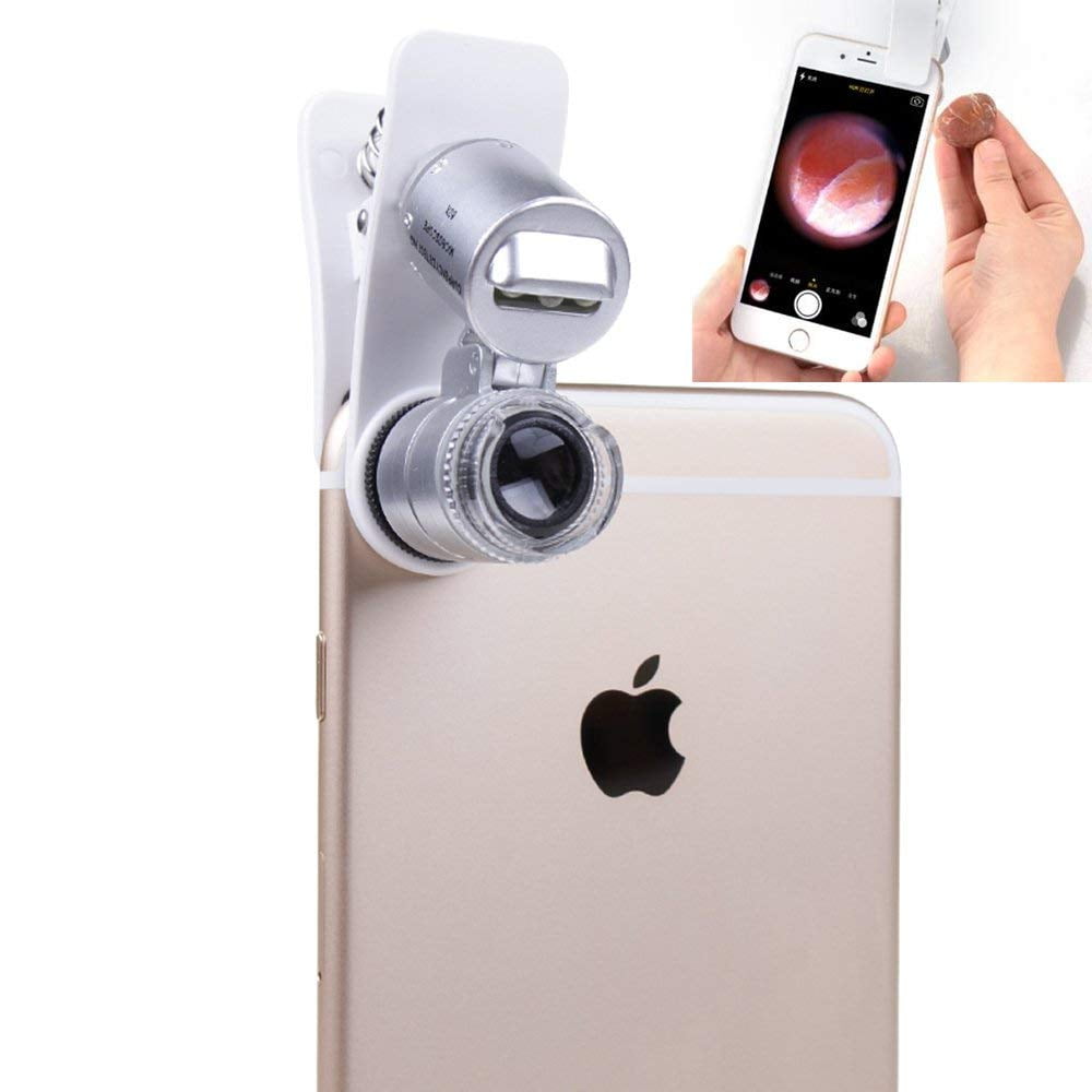 Mobile Phone Microscope Macro Lens 60X Optical Zoom Magnifier Micro ...
