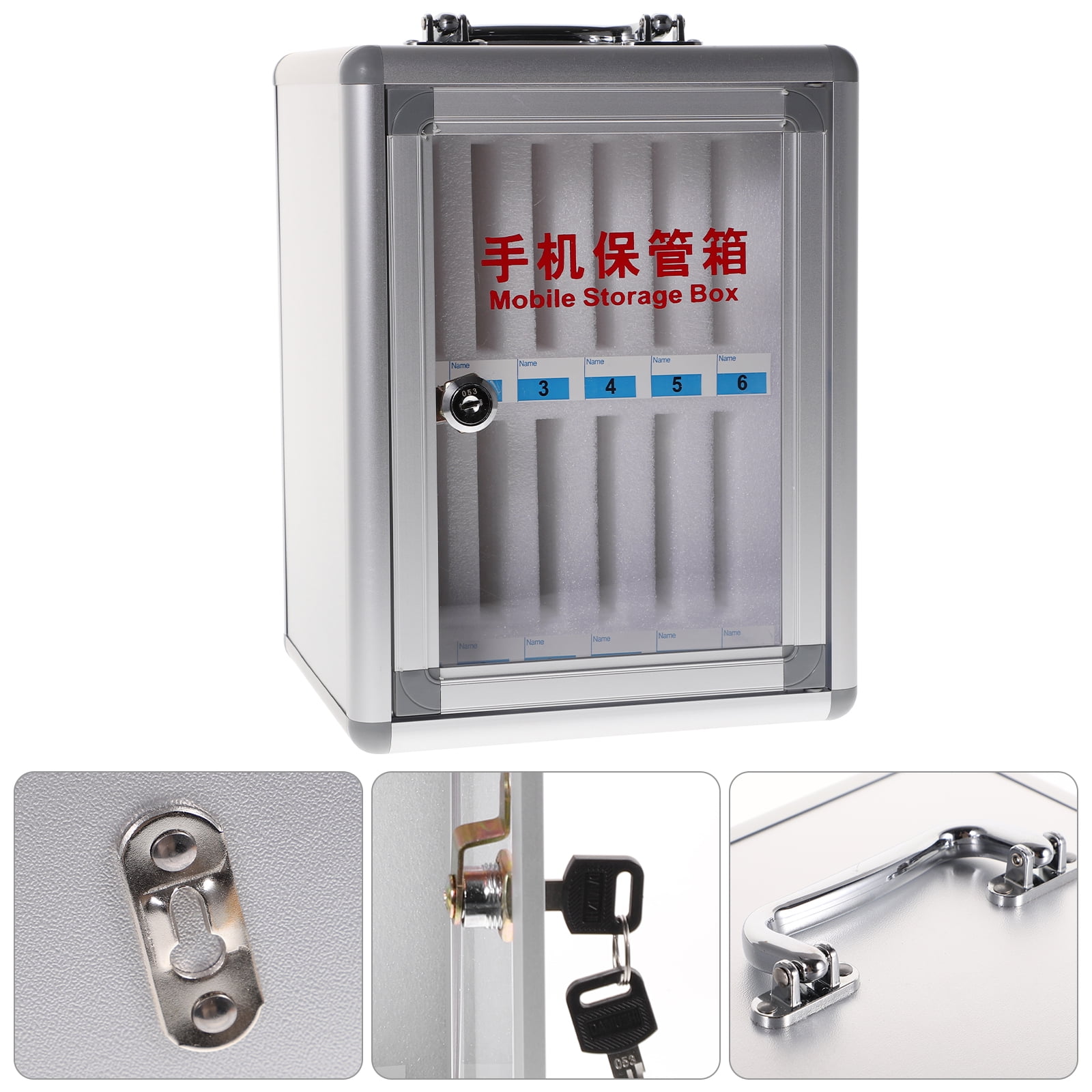 Mobile Phone Organizer, Aluminum Alloy Cell Phones Storage Cabinet ...