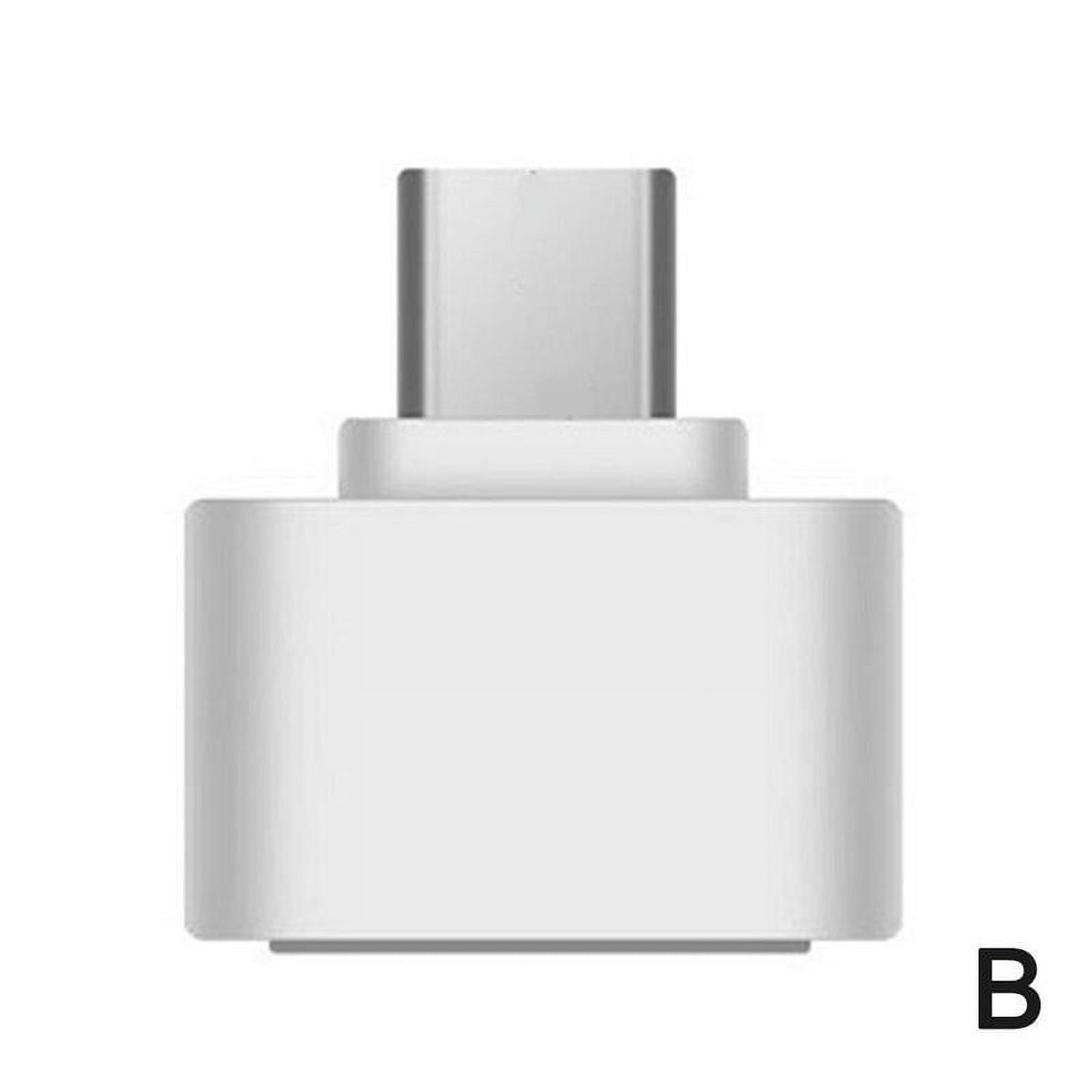 Mobile Phone Plastic Micro USB to USB Female OTG Adapter White Black ...