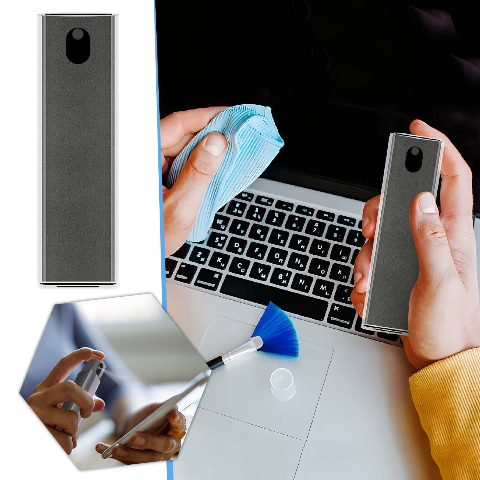 Mobile Phone Screen Cleaner Spray Flat Screen Cleaner Fingerprint Care ...