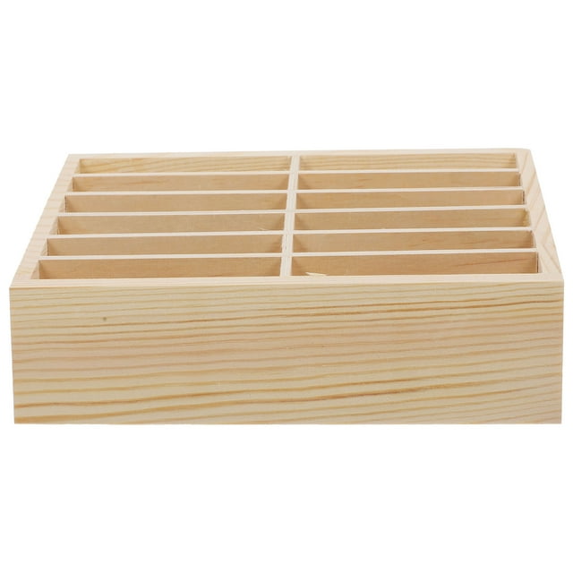 YuYiSan Office Mobile Phone Organizing Box Wooden Multi-grid Cell Phone ...