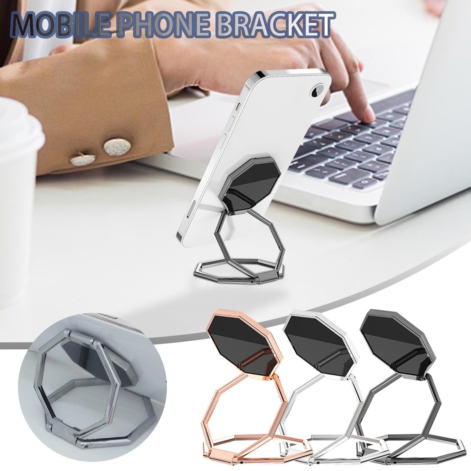 Mobile Phone Support Double Folding Buckle Desktop Flat Magnetic ...