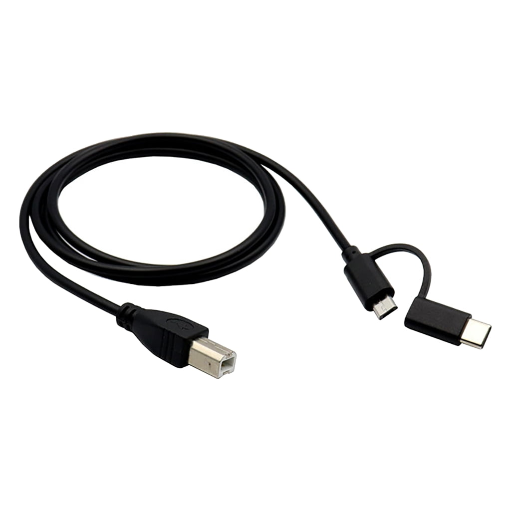 Mobile Phone to Printer OTG Cable Micro USB & Type C to USB-B ...