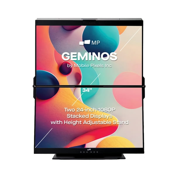 Free Shipping! Mobile Pixels Inc. Geminos 1080p 24-In. Dual-Screen ...