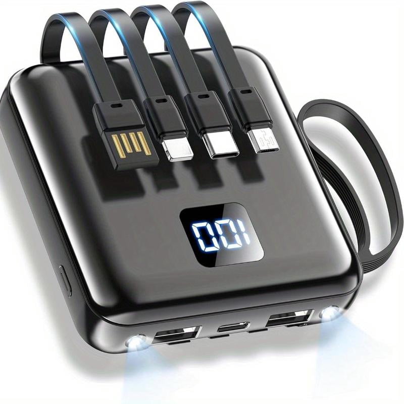Mobile Power Bank, 1 Count 10000mAh Portable Power Bank with 4 Output ...