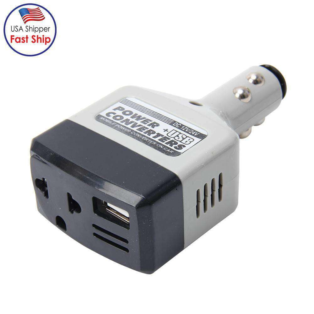 Mobile Power Invertor Car Power USB Converters DC 12 - 24V - Walmart.com