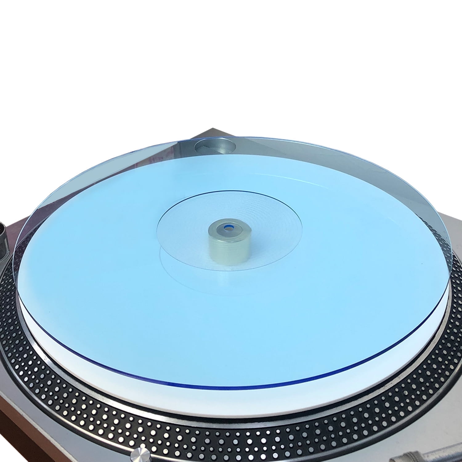 Mobile Pro Shop (Blue) Acrylic Turntable Mat - Platter Vinyl Slipmat ...