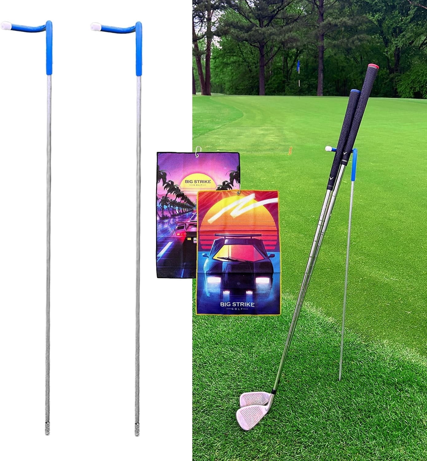 Mobile Pro Shop V-Shaped Golf Club Stand, 2 Pack - Keeps Clubs Clean ...
