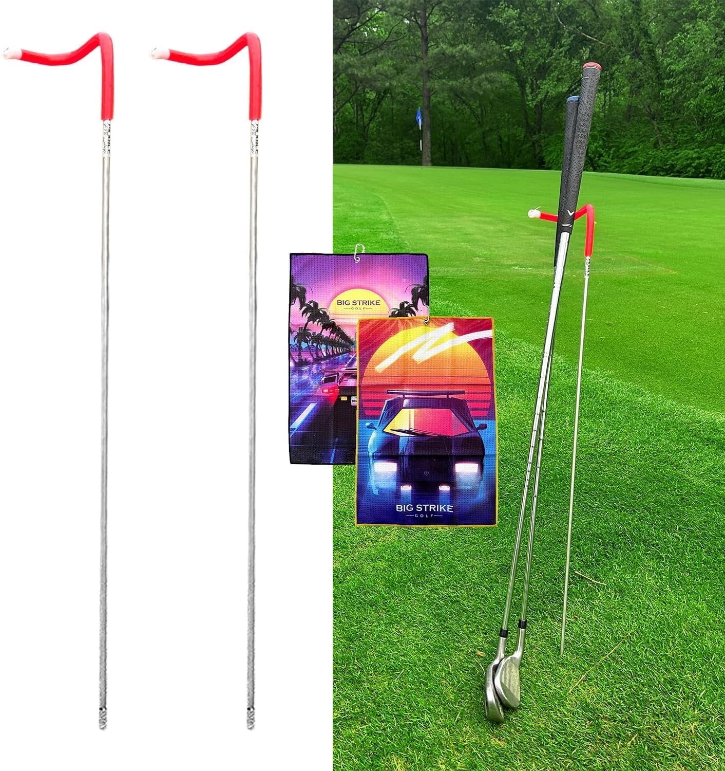 Mobile Pro Shop V-Shaped Golf Club Stand, 2 Pack - Keeps Clubs Clean ...
