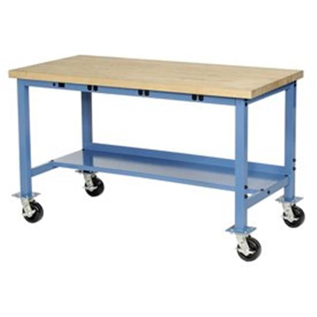 Mobile Production Workbench - Blue - 72 x 36 in. - Walmart.com