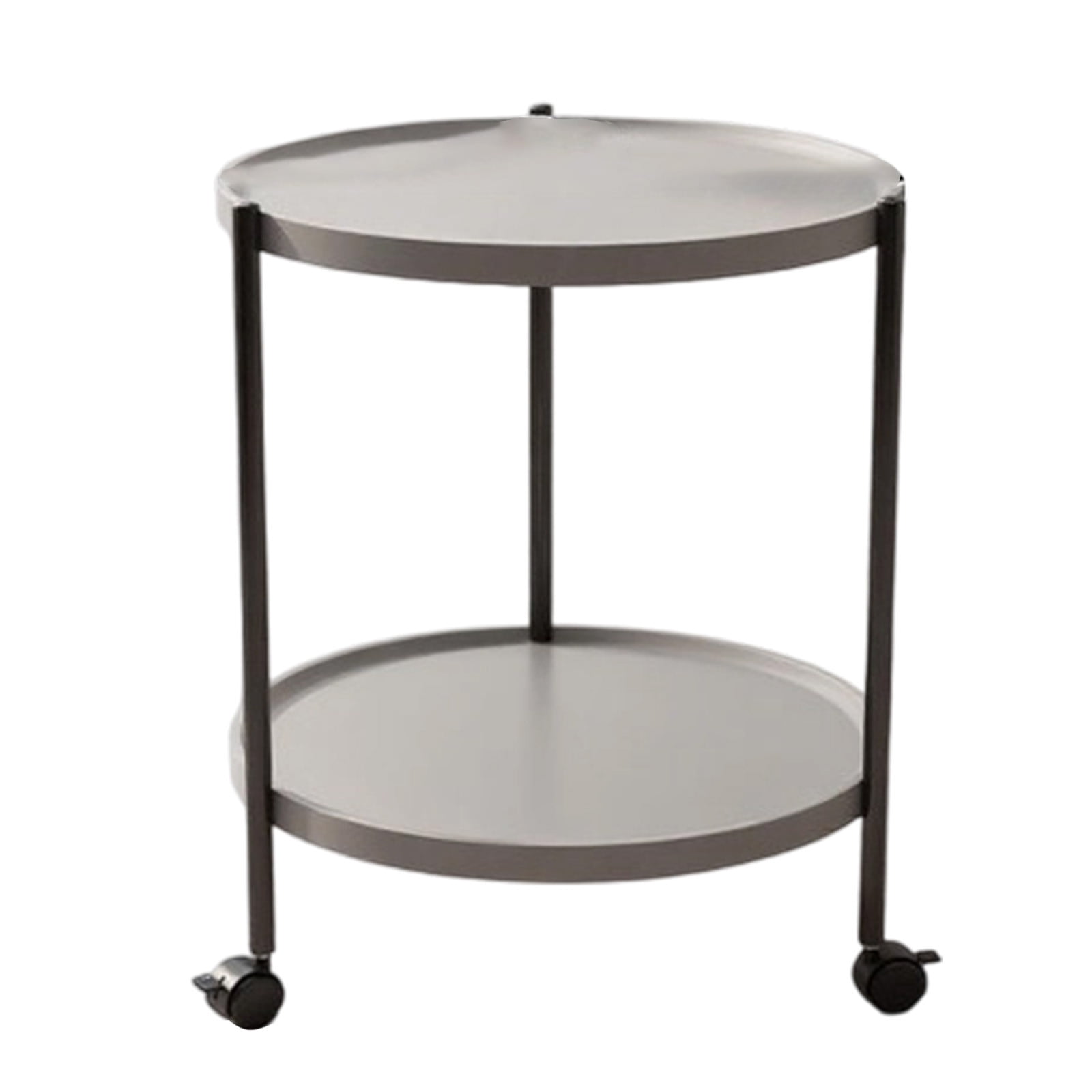 Mobile Rolling Bedside Table with Wheels, Small End Table for Couch ...