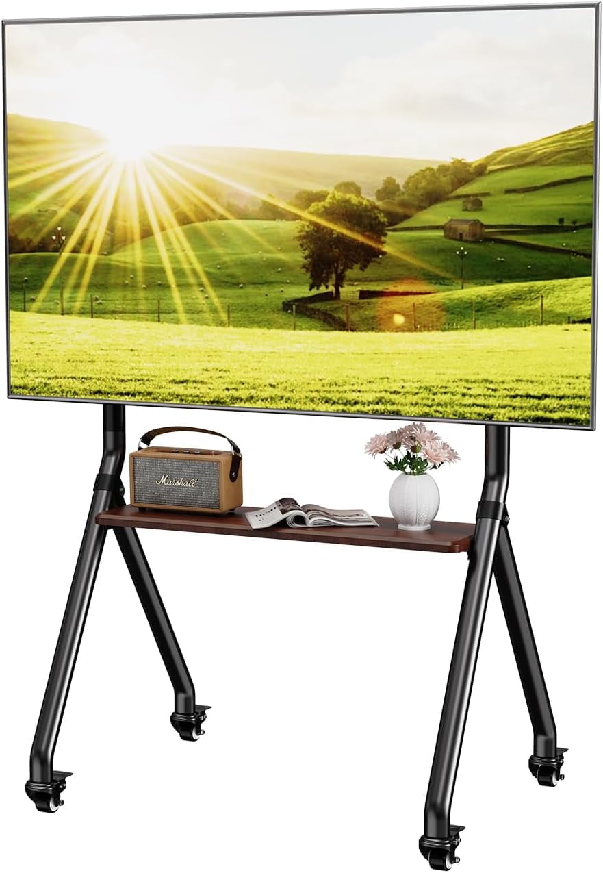 Mobile Rolling TV Stand for 32 to 80 Inch LCD LED OLED Screens,Portable ...