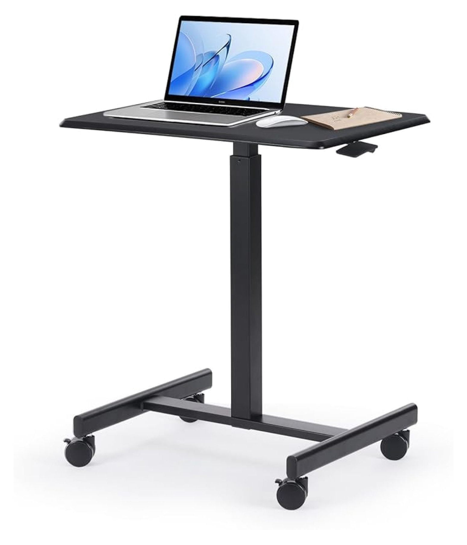 Mobile Small Standing Desk, Portable Sit Stand Rolling Laptop Table ...