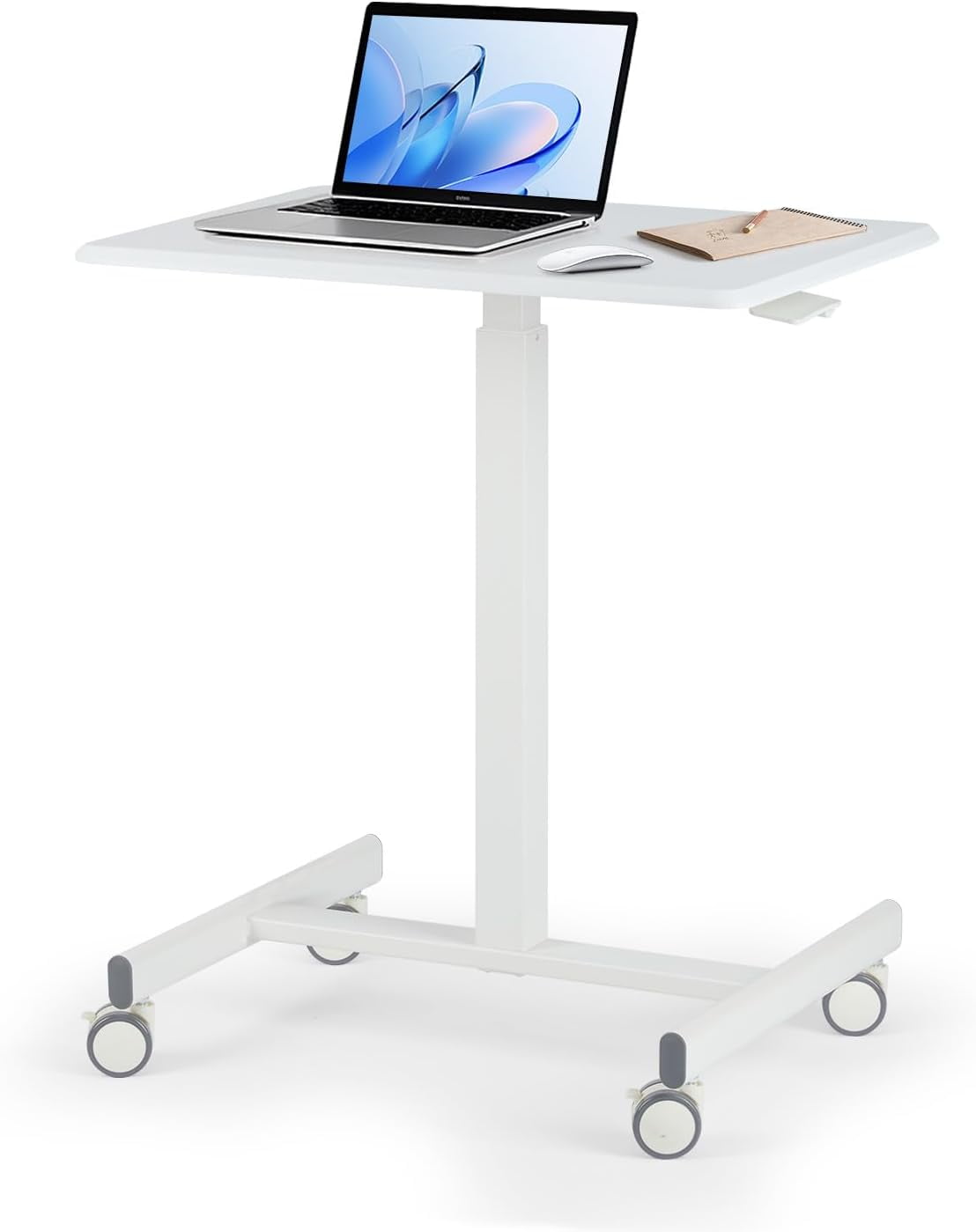Mobile Small Standing Desk, Portable Sit Stand Rolling Laptop Table ...