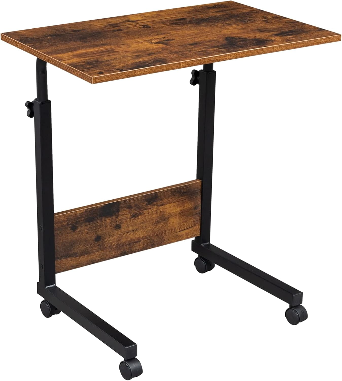 Mobile Sofa Side Table, Rolling Bed Table Snack Table, Height ...