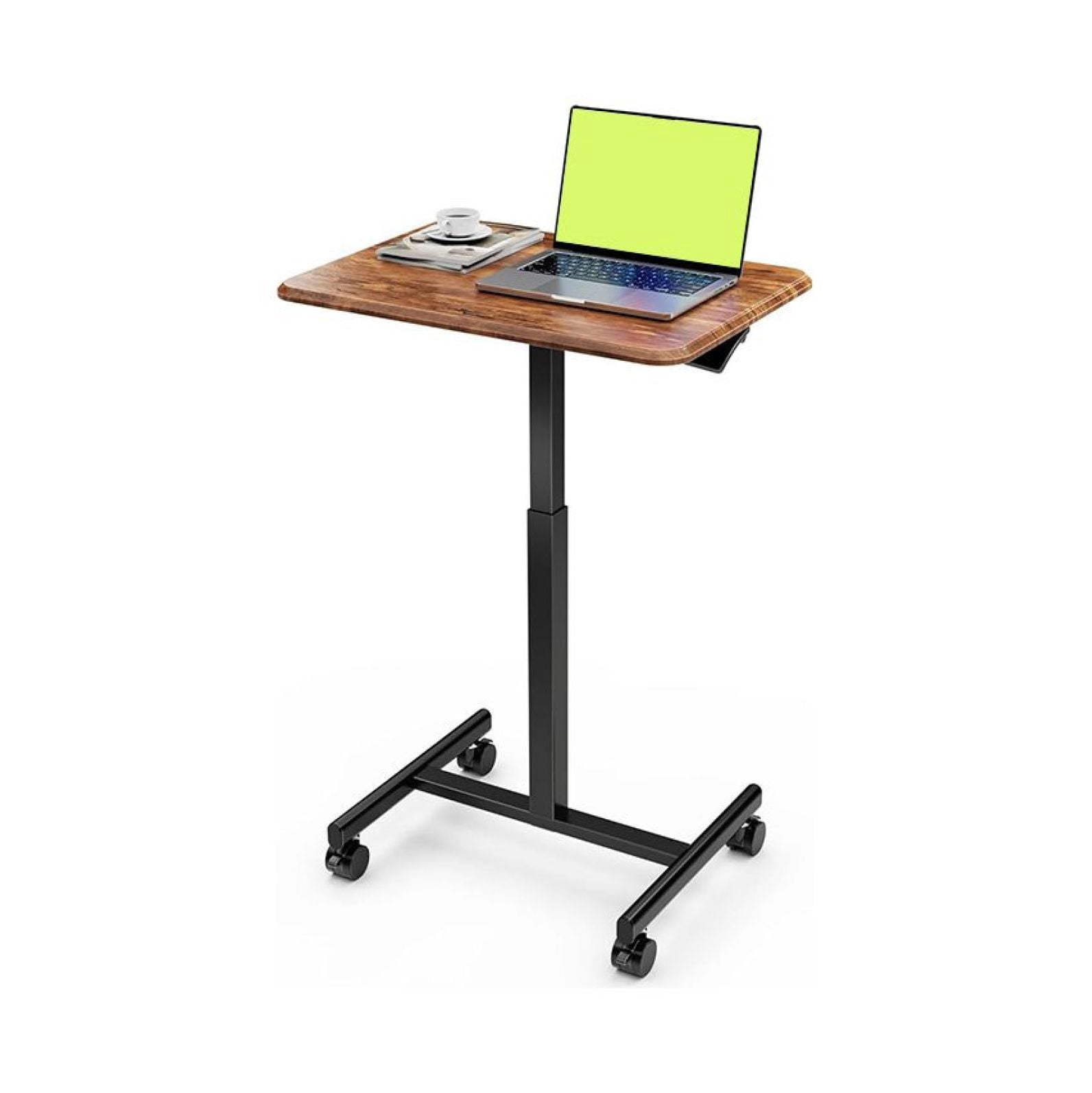 Mobile Stand Up Desk Adjustable Height with Wheels - Walmart.com