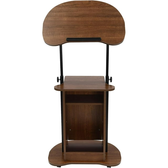 Mobile Stand Up Lectern, Height Adjustable Stand Up Lectern Podium ... Mobile Stand Up Lectern, Height Adjustable Stand Up Lectern Podium ...
