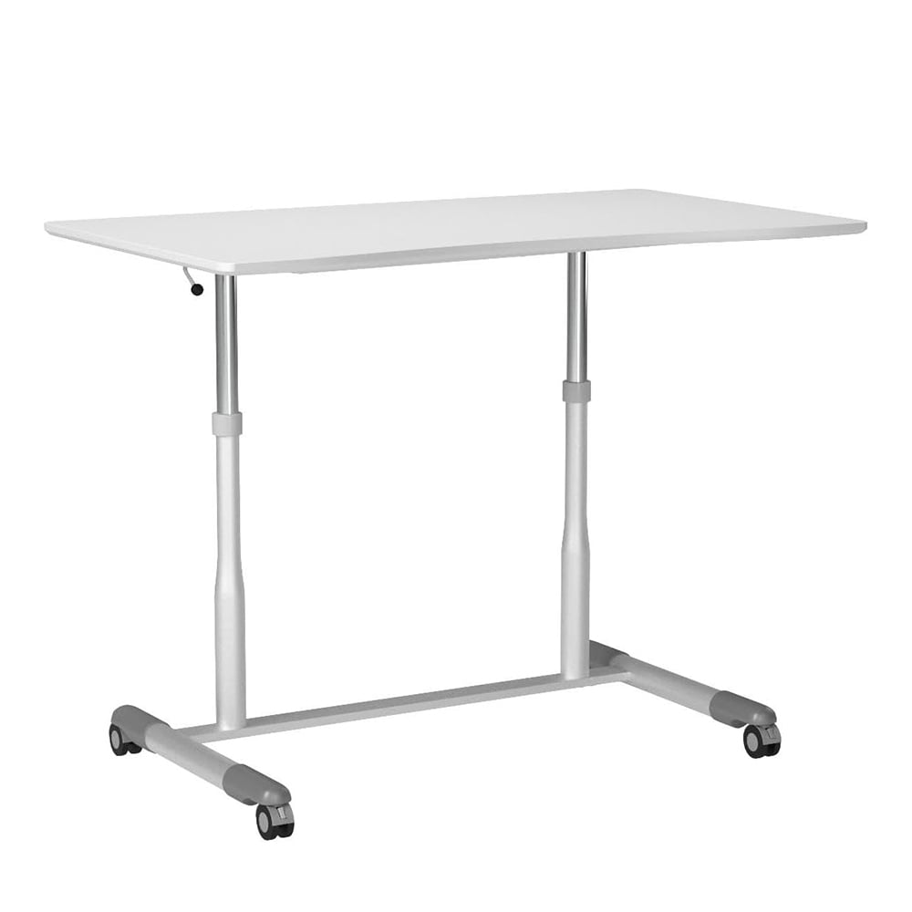 Mobile Standing Computer Desk, Height Adjustable Laptop Desk, Rolling ...