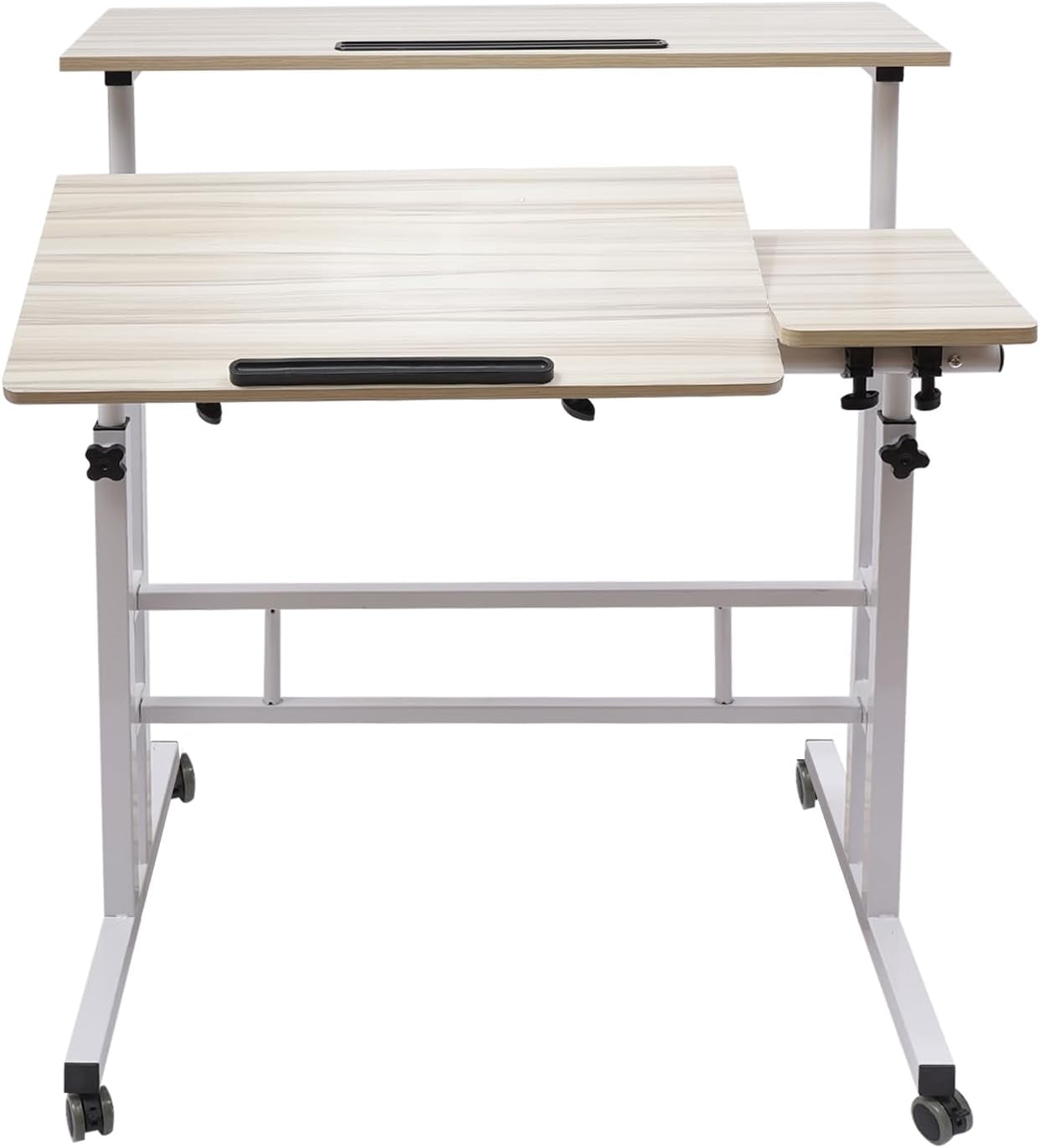 Mobile Standing Desk with 3 Boards, 27.5" Height Adjustable Laptop Desk ...