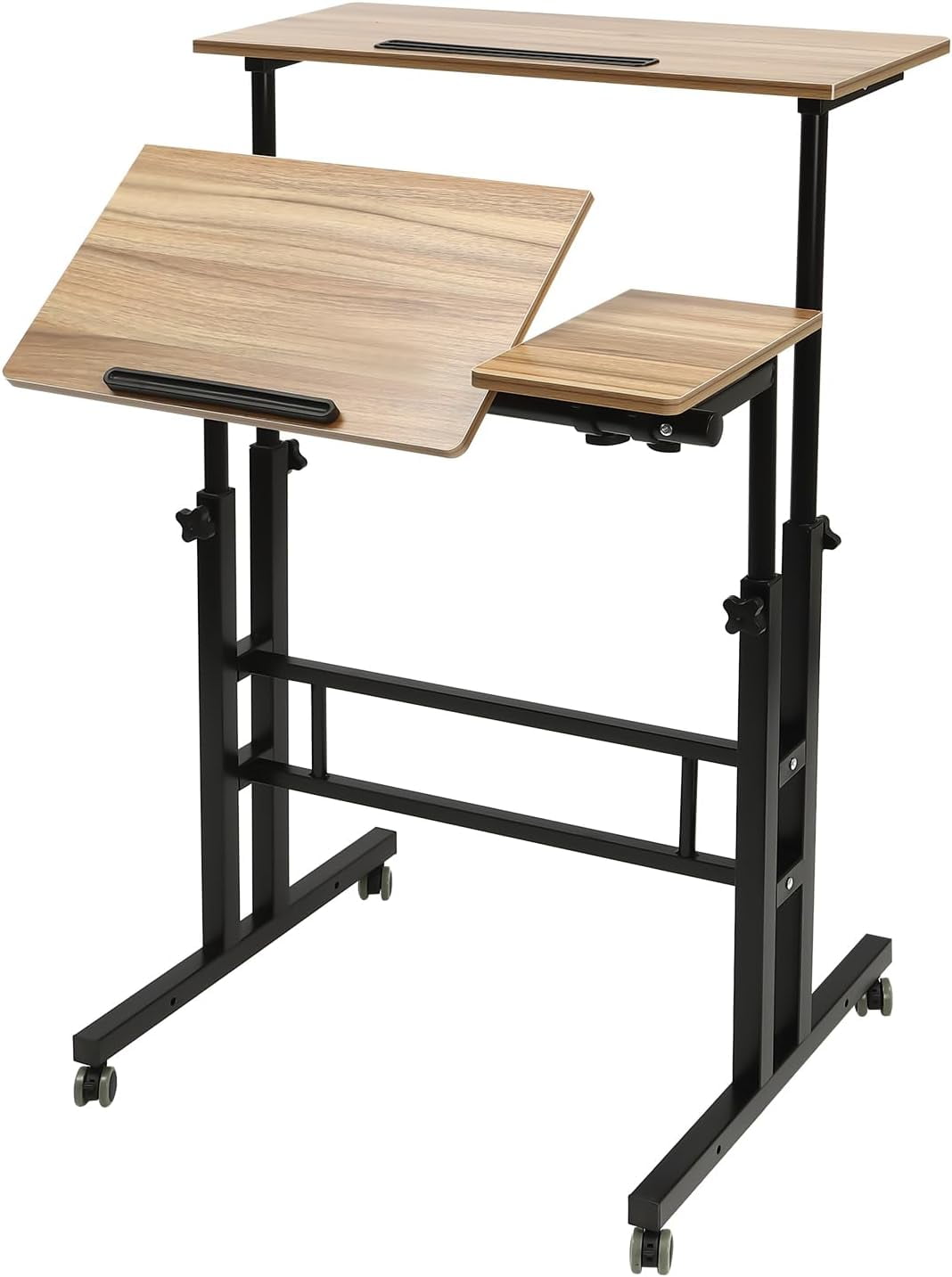 Mobile Standing Desk,Height Adjustable Home Office Desk,Stand Up Desk ...