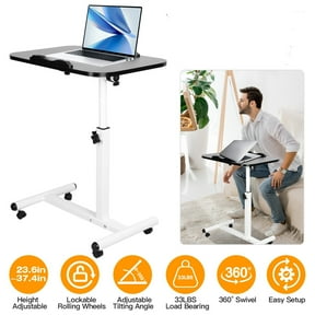 CLATINA Mobile Standing Desk, Rolling Standing Desk, Pneumatic Sit to ...