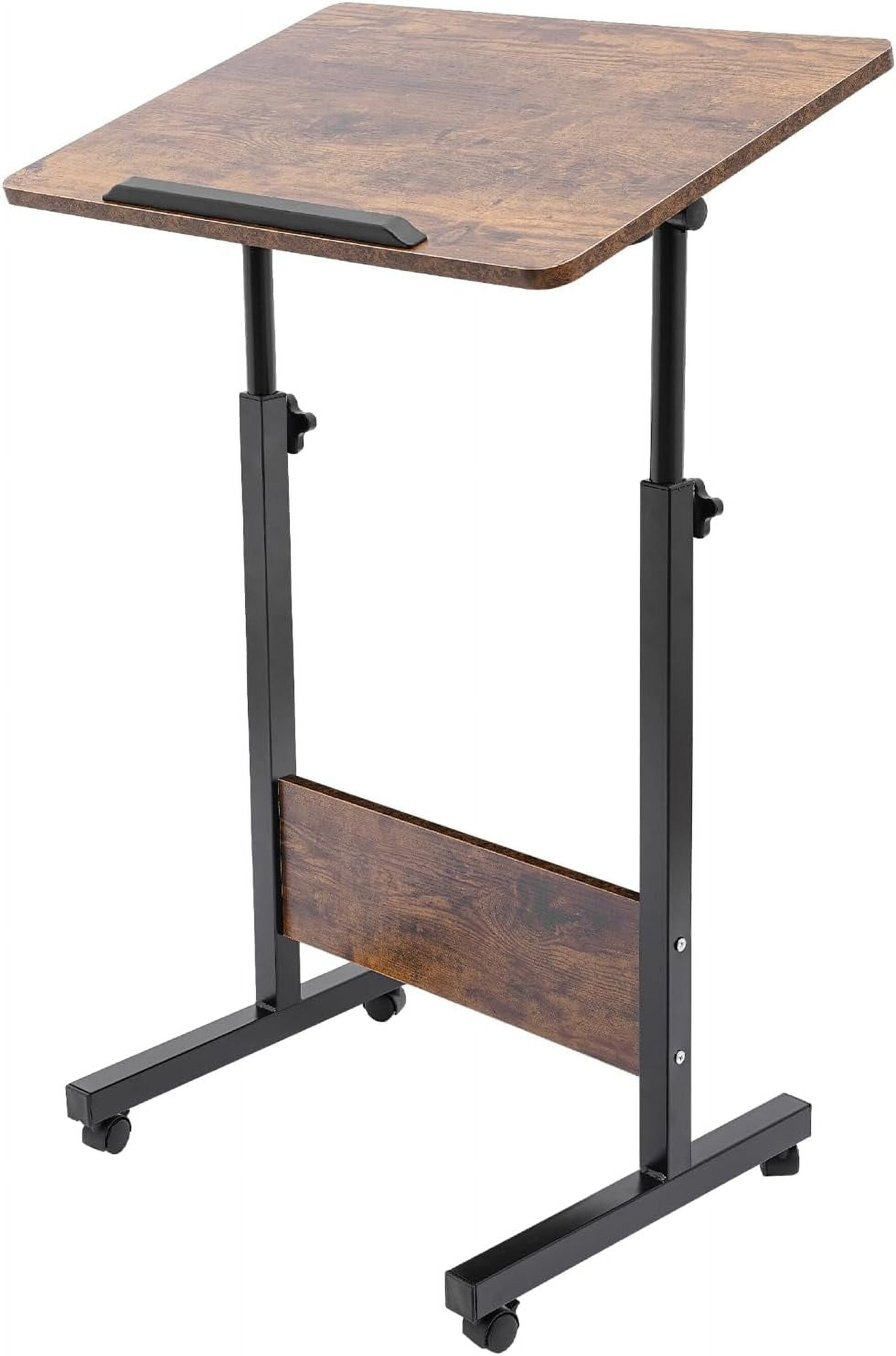 Mobile Standing Desk, Lectern with Wheels, Podium Stand Height ...