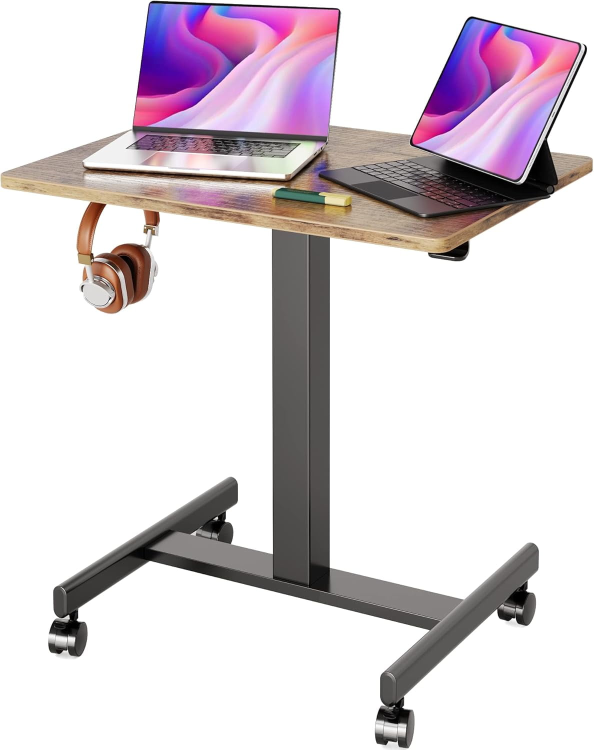 Mobile Standing Desk, Small Rolling Standing Desk, Mobile Desk ...