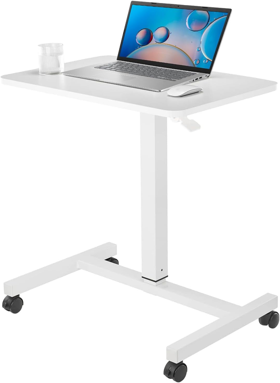 Mobile Standing Desk, Small Rolling Standing Desk, Pneumatic Sit to ...
