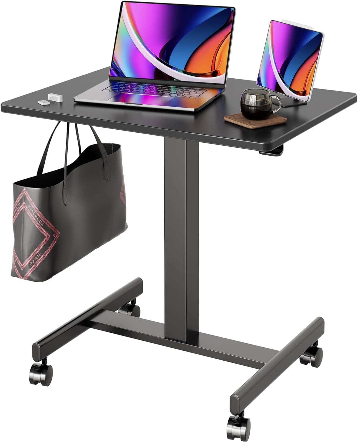 Mobile Standing Desk, Small Rolling Standing Desk, Mobile Desk ...
