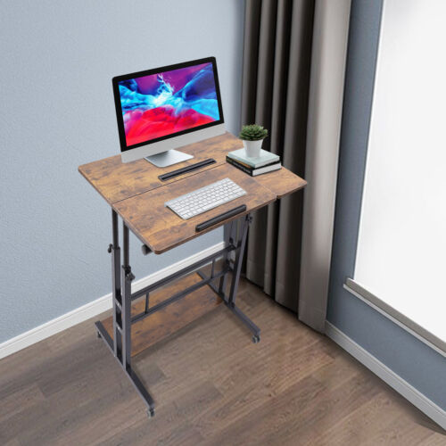 Mobile Standing Laptop Desk Computer Desk, Adjustable Stand Up Laptop ...