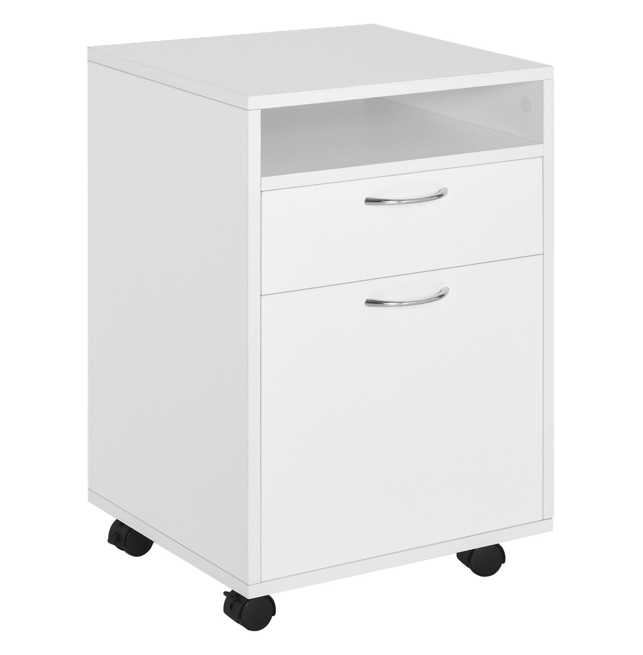 Mobile Storage Cabinet Organizer with Drawer and Cabinet, Printer Stand ...