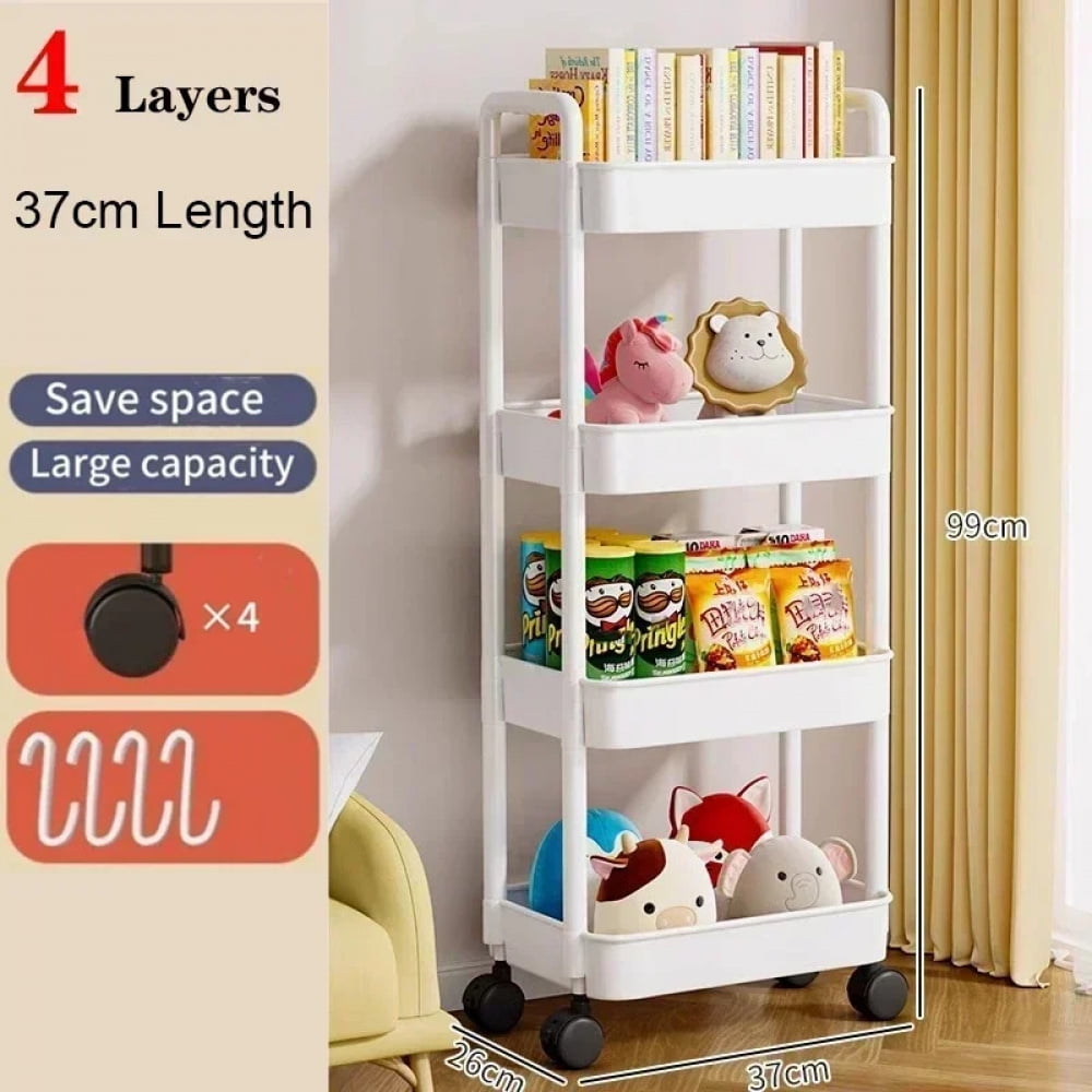 Mobile Storage Rack Trolley Organizer Household Kitchen Multifunctional ...