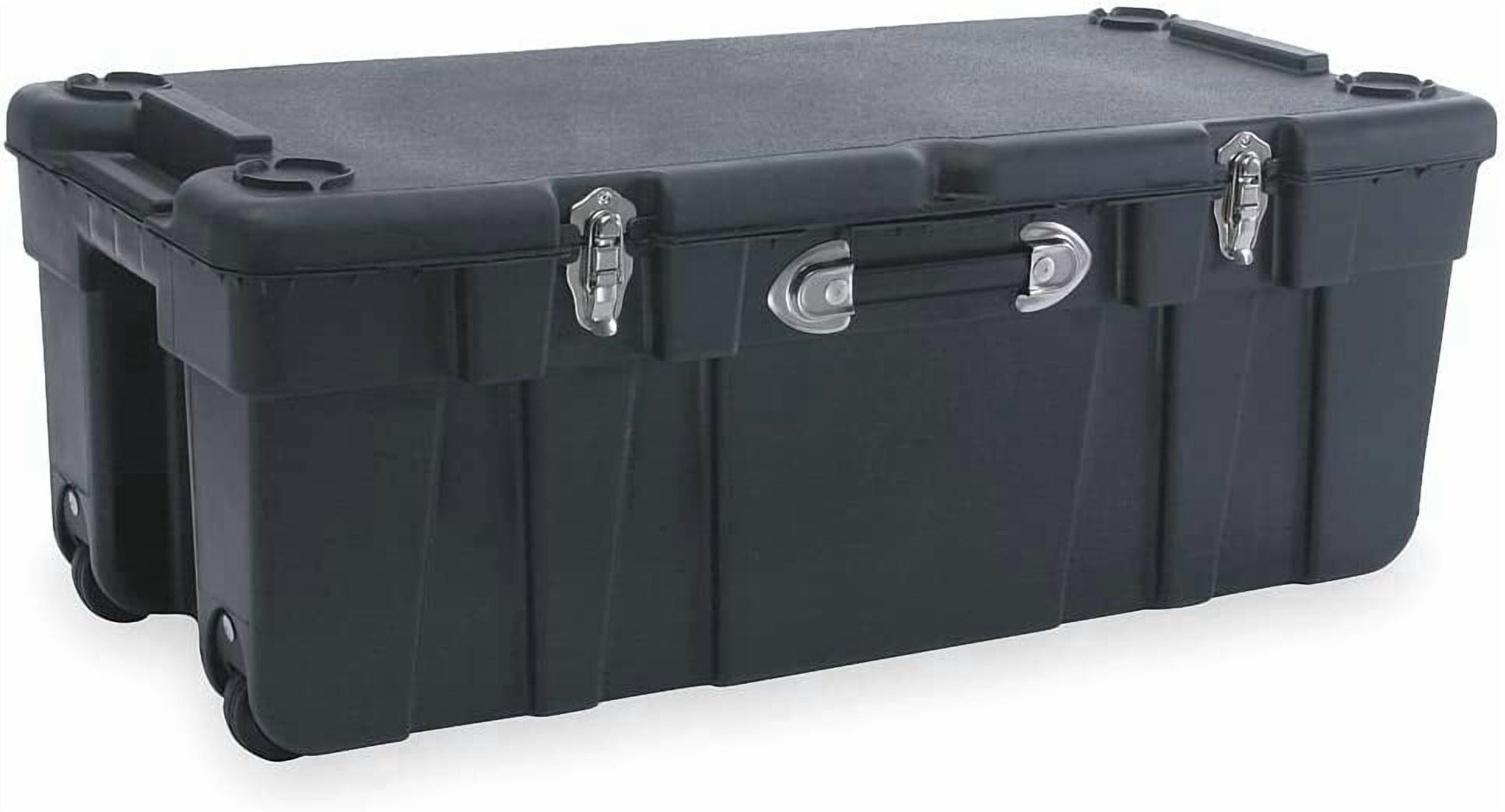 Mobile Storage Trunk with Wheels, 17.5” W x 37” L x 14” H, Heavy-Duty ...