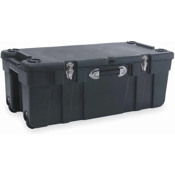 Mobile Storage Trunk with Wheels, 17.5” W x 37” L x 14” H, Heavy-Duty ...