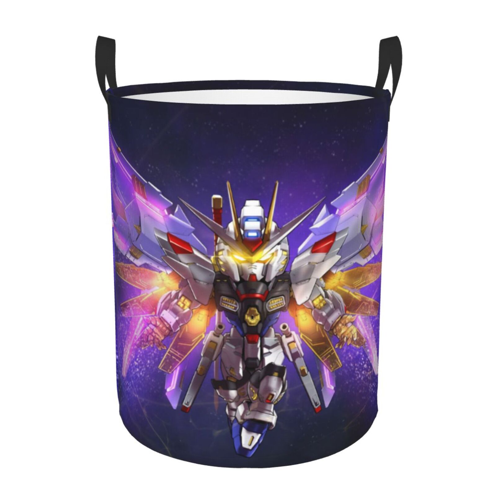 Mobile Suit Gundam Laundry Hamper Basket with Handles, Lightweight ...