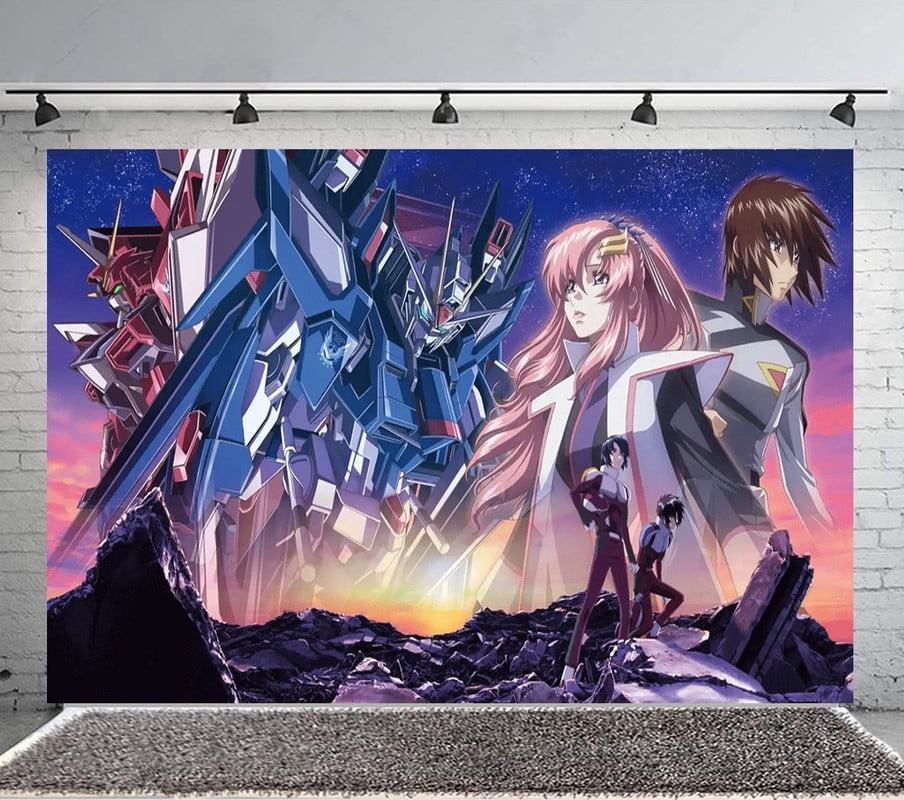 Mobile Suit Gundam SEED Freedom Backdrop Banner Party Supplies Poster ...