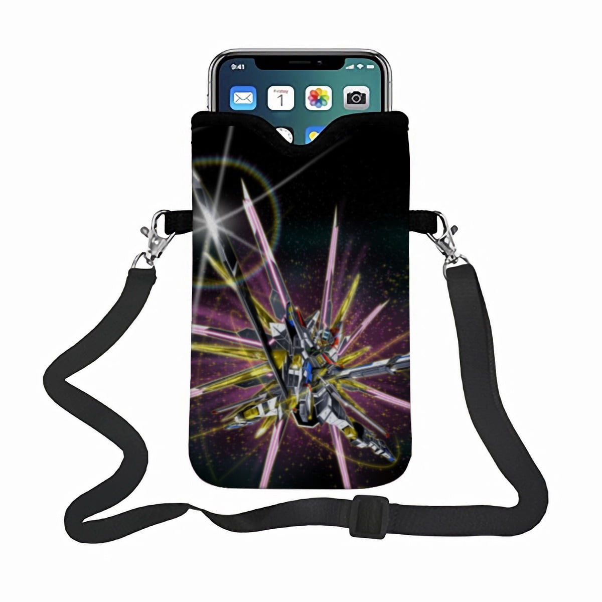 Mobile Suit Gundam SEED Freedom phone bag, paired with an adjustable ...
