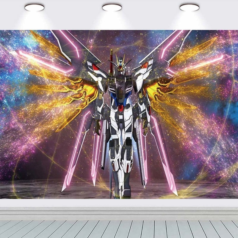 Mobile Suit Gundam Seed Freedom Party Supplies Background Backdrop ...