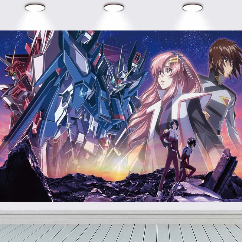 Mobile Suit Gundam Seed Freedom Party Supplies Taspestry Poster Banner ...