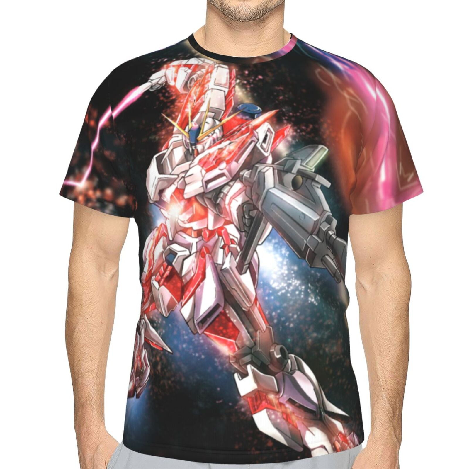 Mobile Suit Gundam Shirt 3d Printed T Shirt Crewneck Short Sleeve Top ...