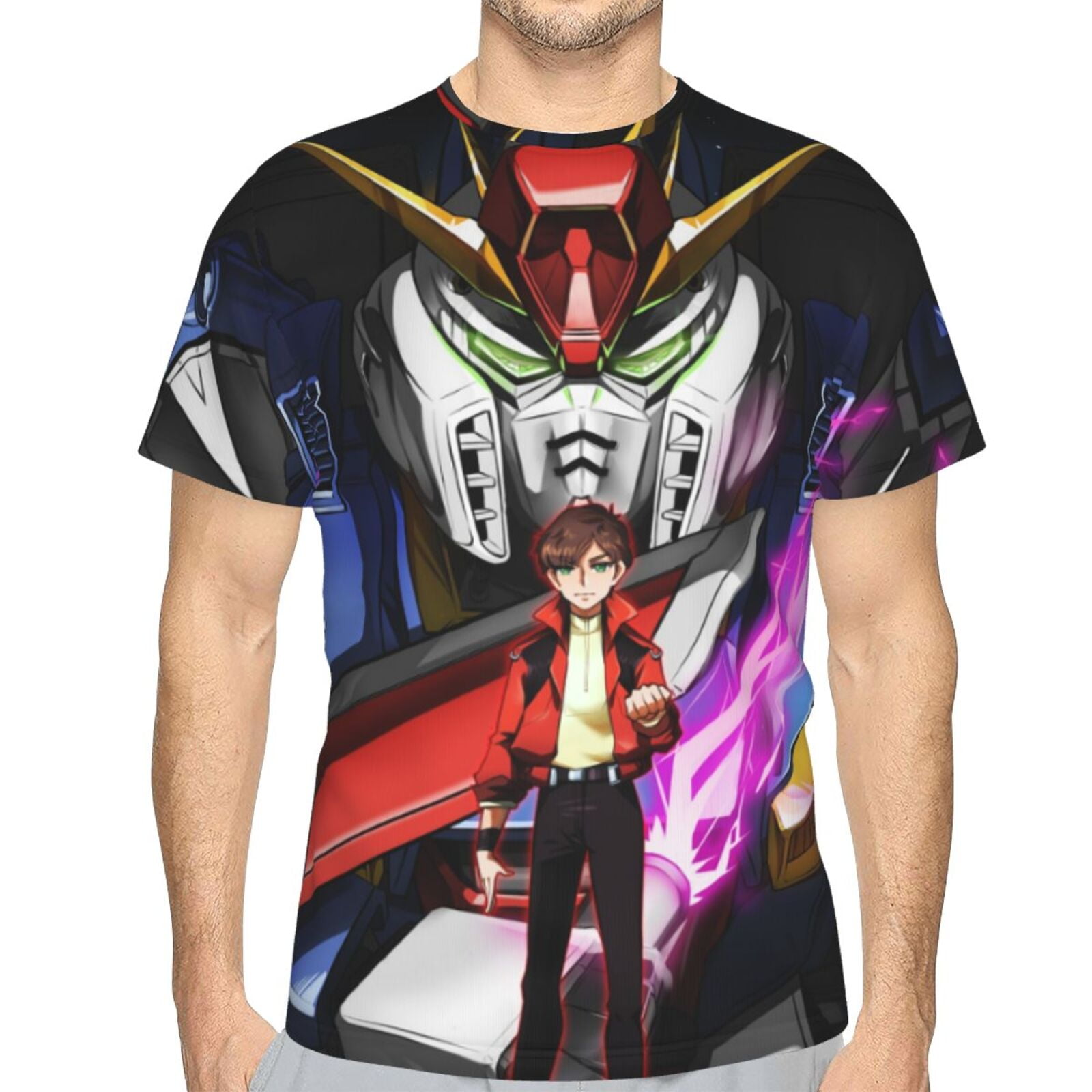 Mobile Suit Gundam Shirt 3d Printed T Shirt Crewneck Short Sleeve Top ...