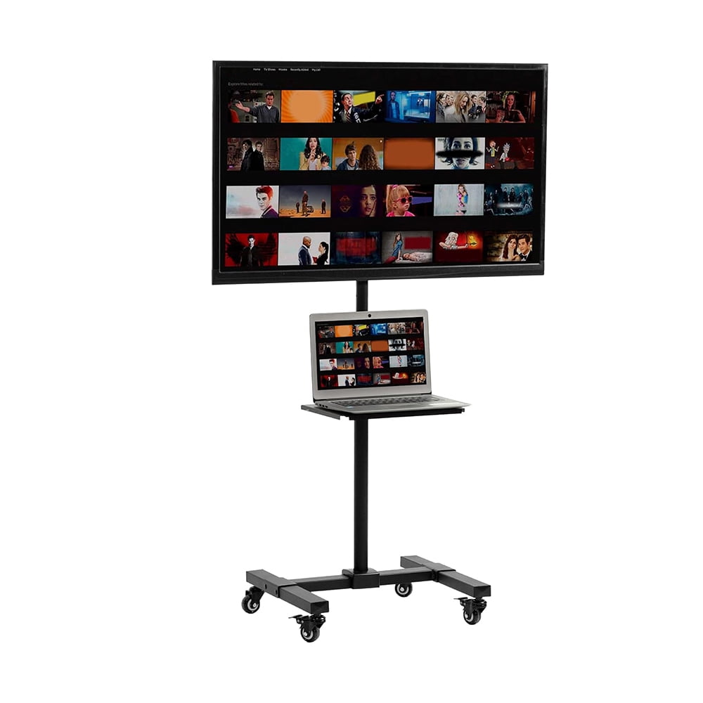 Mobile TV Cart for 13 to 50 inch Screens up to 44 lbs, LCD LED OLED 4K ...
